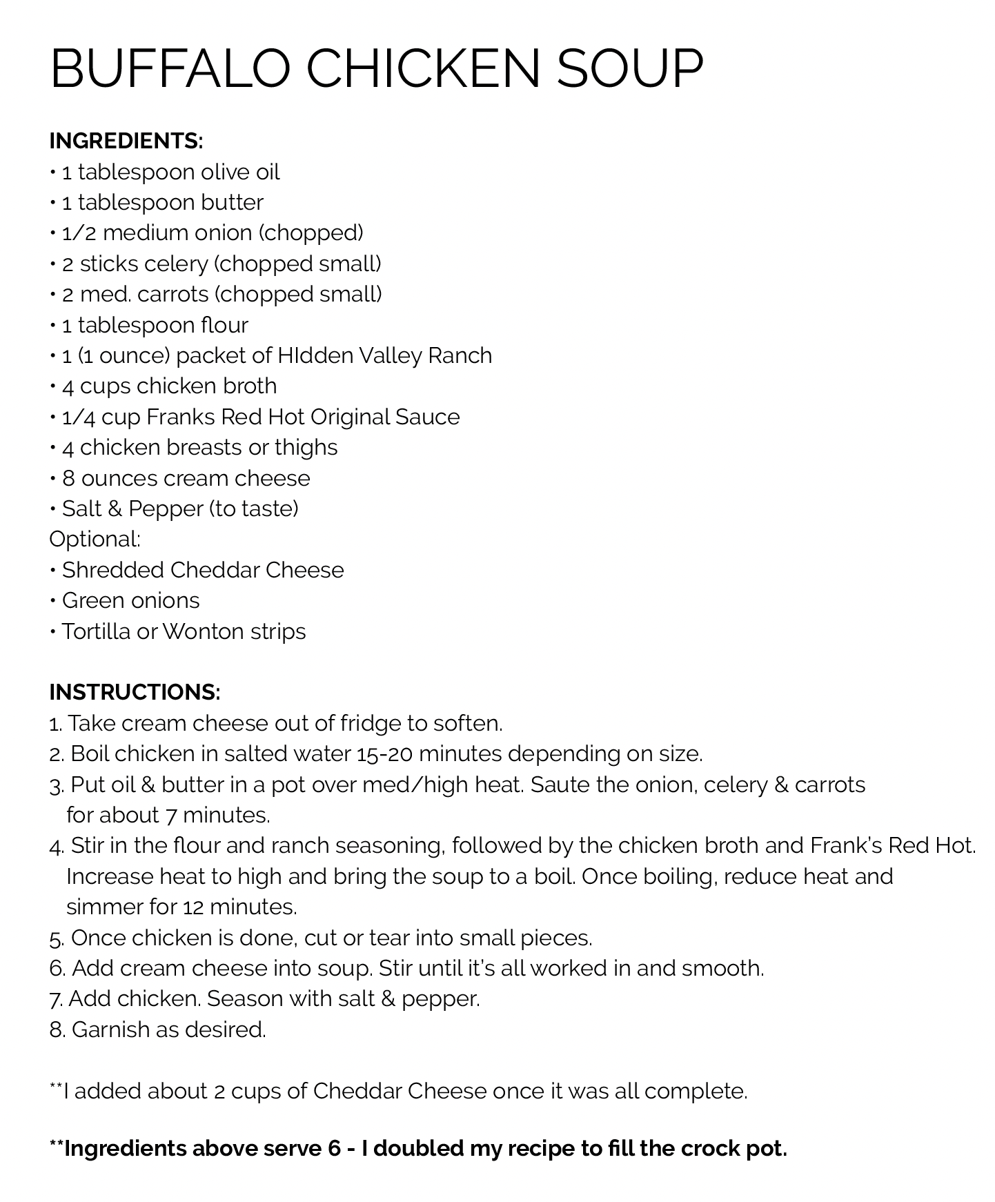 Winning Soup Recipe! - Partners in Recognition